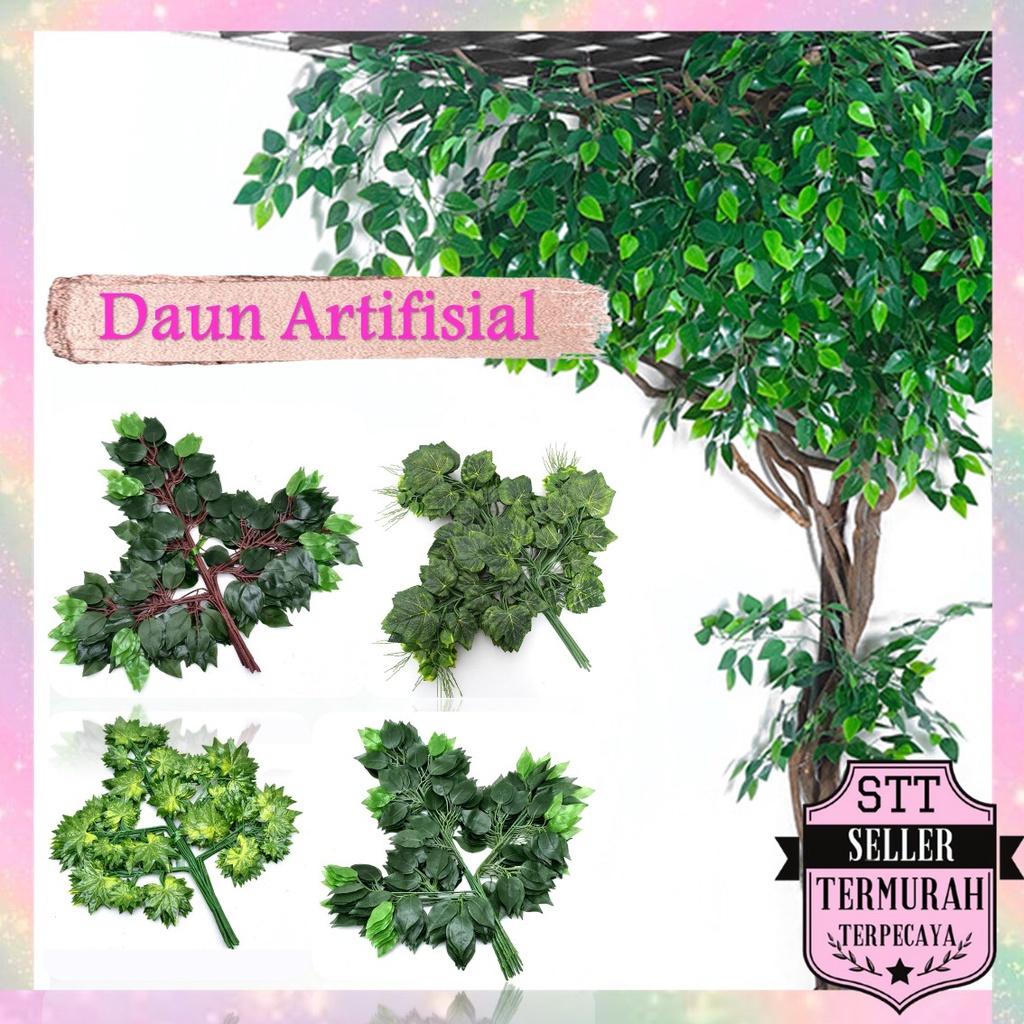 Jual STT Daun Anggur Dekorasi Plastik Artifisial Daun Hias Plastik Backdrop Pesta Pernikahan ...