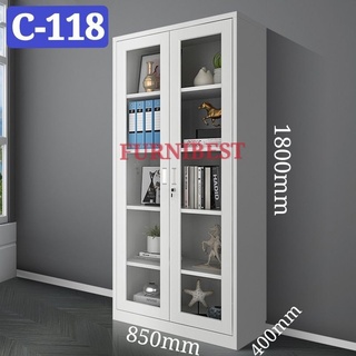 Jual LEMARI BESI SLIDING LEMARI BESI KACA RAK BUKU KACA RAK ARSIP KACA ...