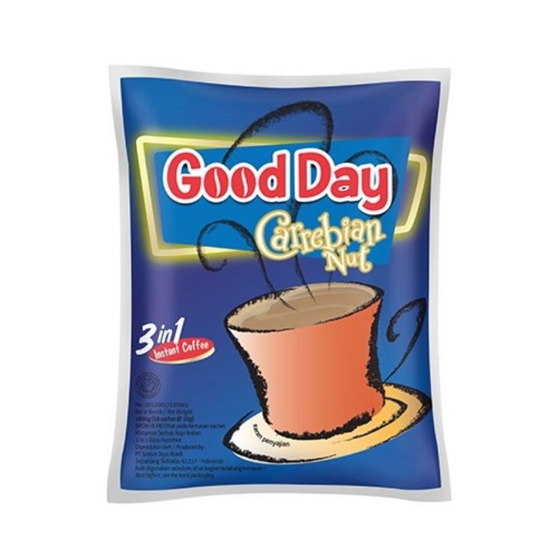 Jual Good Day Kopi 3 in 1 Kopi Instan Cerebian Nut 50 Sachet X 20gr ...