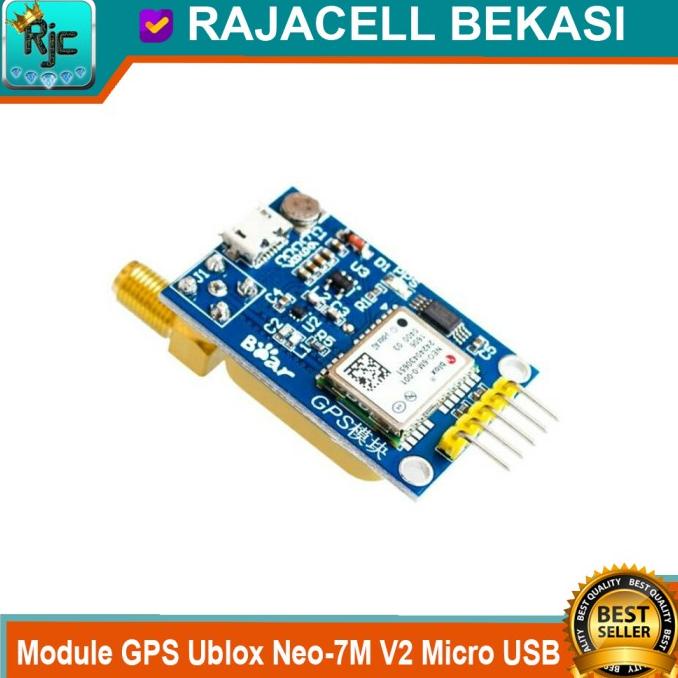 Jual Module GPS Ublox Neo-7M V2 Neo 7M Micro USB double antena for Arduino | Shopee Indonesia