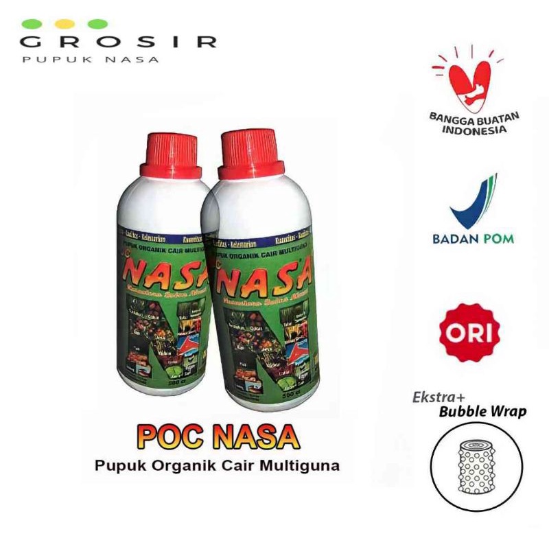 Jual Pupuk Poc Nasa Isi 500 cc , Pupuk Organik Cair, Pupuk Daun Pupuk ...
