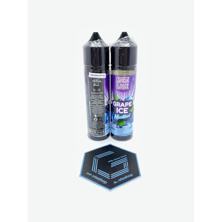 Jual Grape Ice Menthol by Jancuk Ejuice 60ml 0mg liquid non nikotin ...