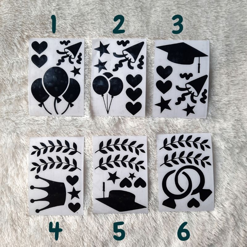 Jual Hiasan stiker cutting balon pvc | Shopee Indonesia