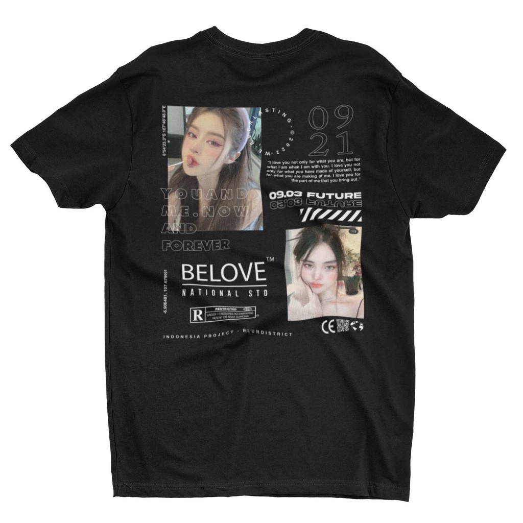 Jual Kaos Sablon Custom BELOVE FOREVER Aesthetic Satuan Bisa Request ...