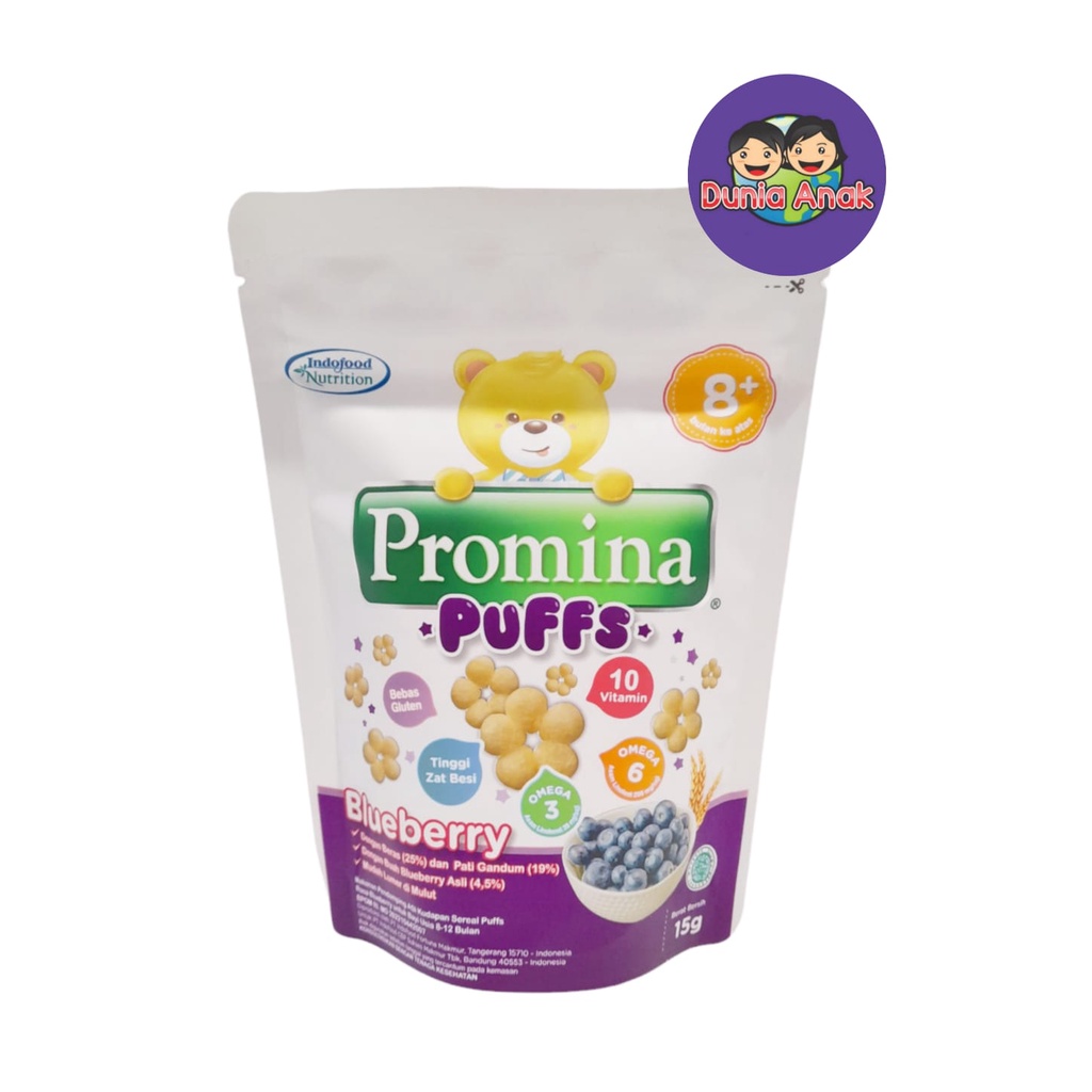 Jual Promina Puff Snack Bayi 15 Gr/Promina Puffs 15Gr 8+ Blueberry ...