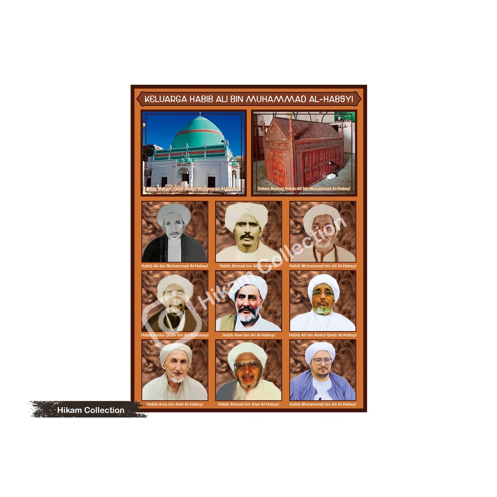 Jual POSTER KELUARGA HABIB ALI BIN MUHAMMAD AL-HABSYI ( SOHIBUL MAULID ...
