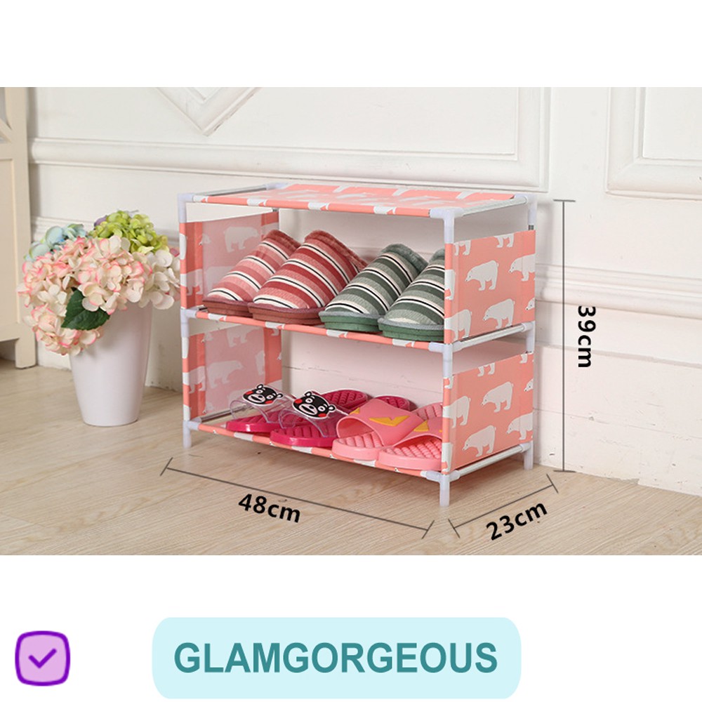 Rak Sepatu Portable Susun 3 Rangka Besi RS015 Murah Kuat Praktis ...