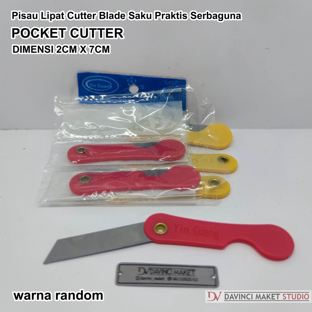 Jual Pisau Cutter Kecil Lipat Mini - Pocket Cutter | Shopee Indonesia