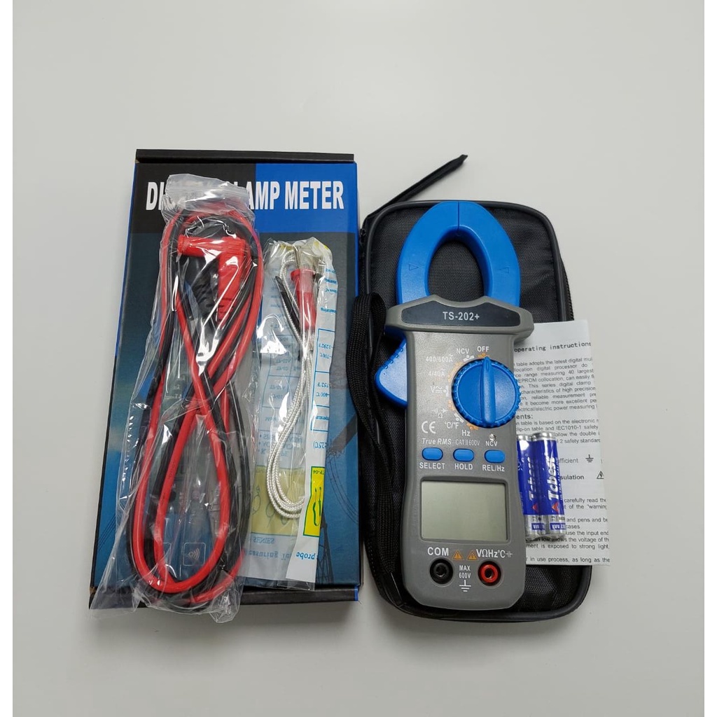 Jual DIGITAL CLAMP METER TS 202+ TANG AMPERE DIGITAL | Shopee Indonesia