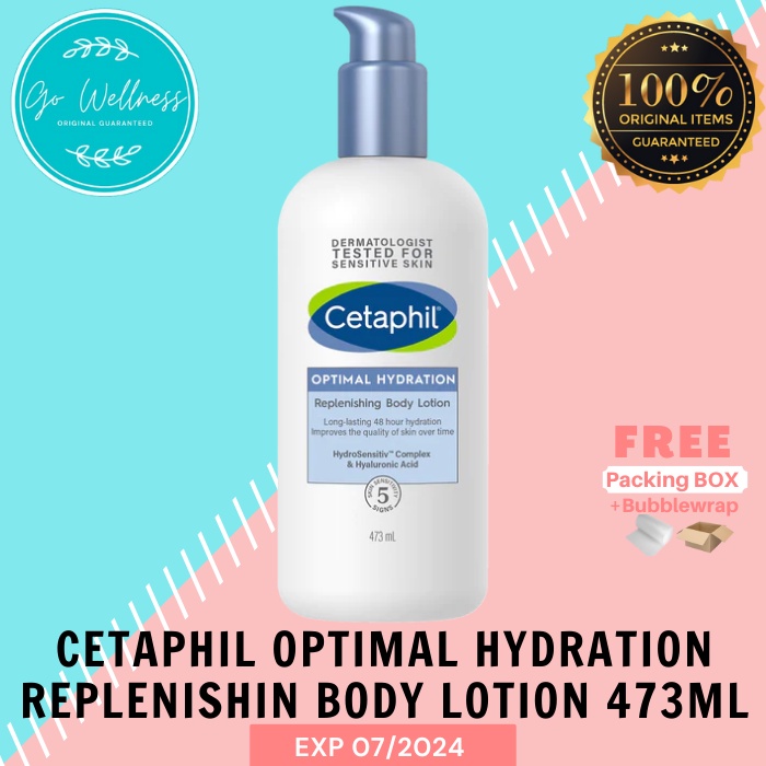 Jual Cetaphil Optimal Hydration Replenishing Body lotion 473ml | Shopee ...