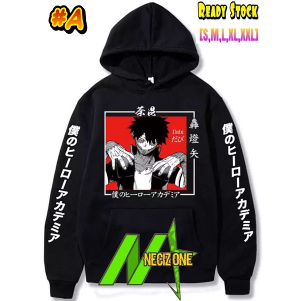 Jual DABI VILLAIN CHARACTER MY HERO ACADEMIA MHA HOODIE JUMPER KEREN ...