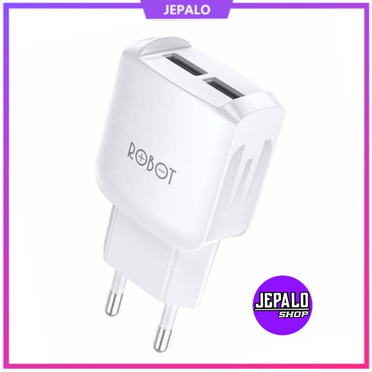Jual Jepalo - batok Kepala Cas Charger Robot RT-K6 - 2 Port USB 2.4A ...