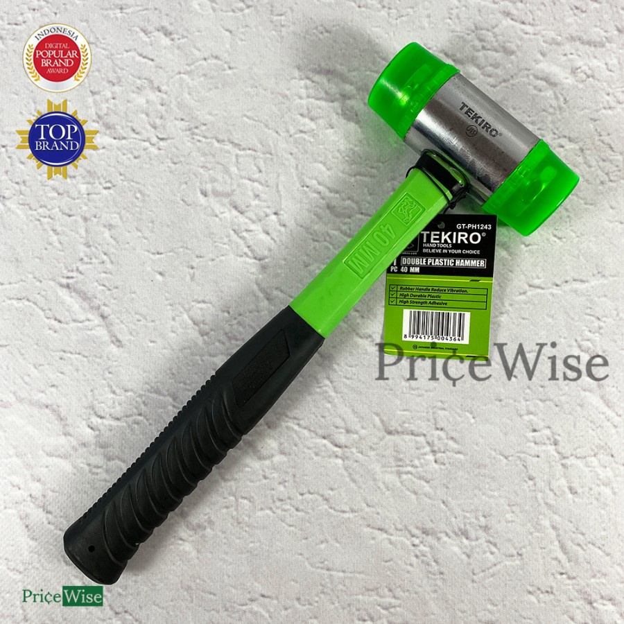 Jual Palu Plastik 40mm Tekiro / Double Plastic Hammer 40 mm | Shopee ...