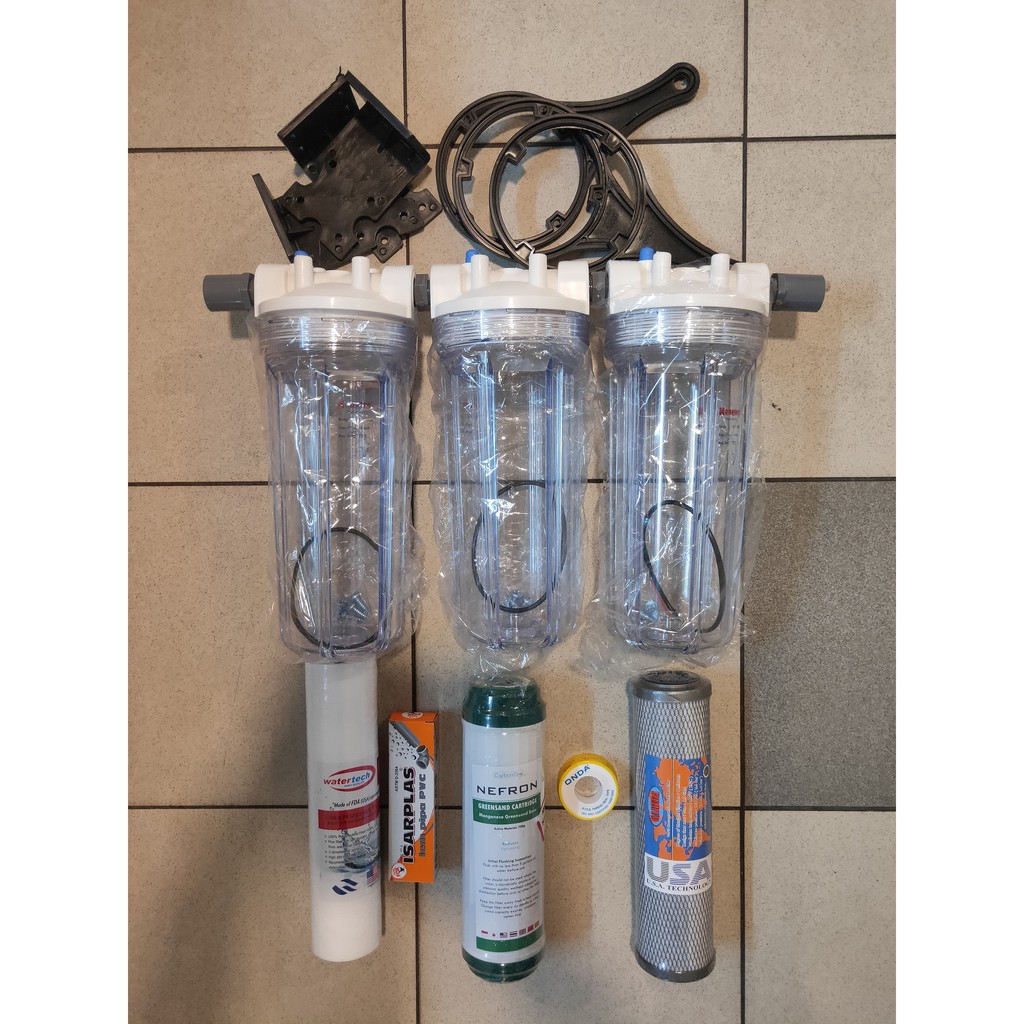 Jual Filter Air 3 Housing Lumpur Besi Kuning Bau Kamar Mandi Dapur ...