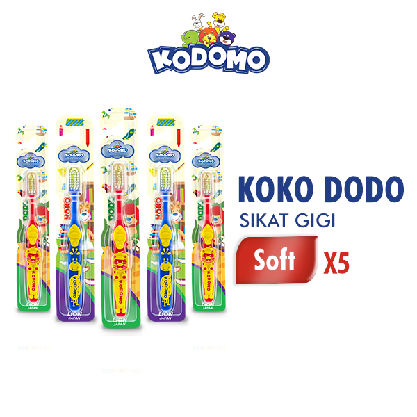 Jual Kodomo Toothbrush Pro Kids 5 pcs | Shopee Indonesia