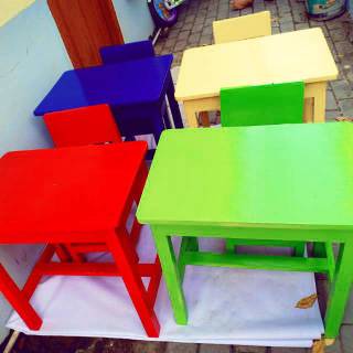 Jual Meja TK/ Meja Sekolah/ Meja Paud/ Meja Set Anak TK Indonesia ...