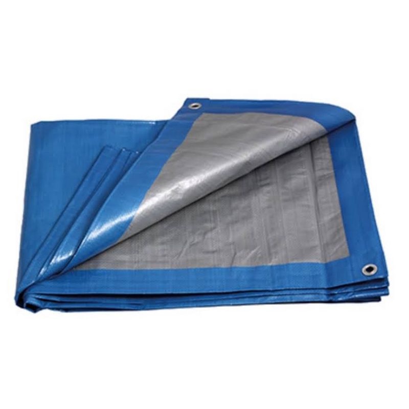 Jual Terpal Plastik A3 (ukuran 4x6 meter) Biru-Silver | Shopee Indonesia