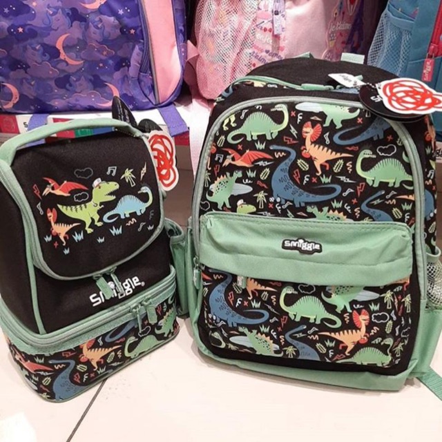 Jual Smiggle junior backpack dino series | Shopee Indonesia