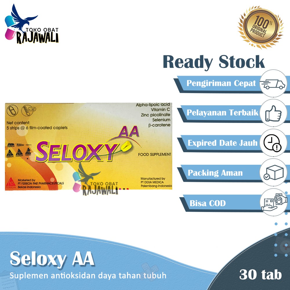 Jual Seloxy AA suplemen vitamin antioksidan perbox | Shopee Indonesia