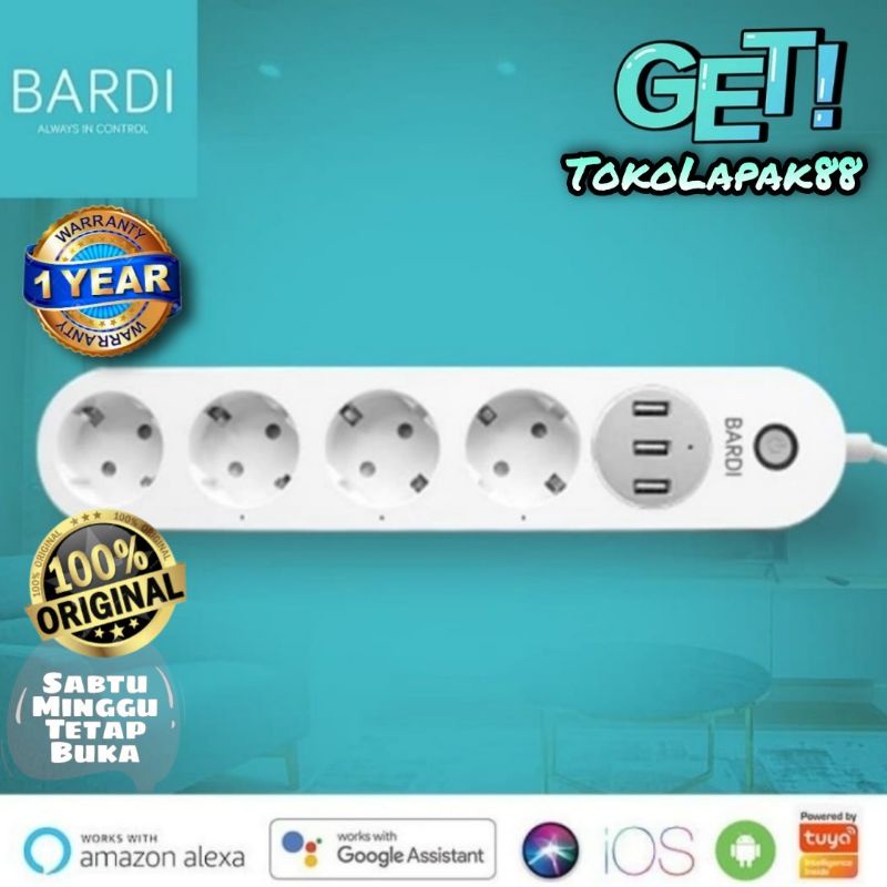 Jual BARDI Smart Extension Power Strips Stop Kontak wifi | Shopee Indonesia