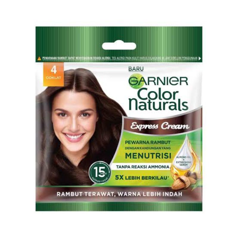 Jual Garnier Color Naturals Express Creme 4 Coklat Pewarna Rambut ...