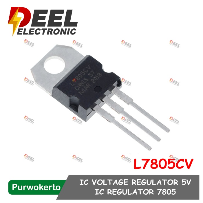 Jual IC 7805 TO-220 VOLTAGE REGULATOR L7805CV LM7805 L7805 IC REGULATOR 5V | Shopee Indonesia
