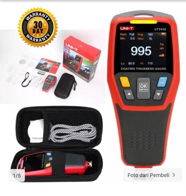Jual coating thickness Gauge Fe - NFe Alat Ukur Ketebalan lapisan cat ...