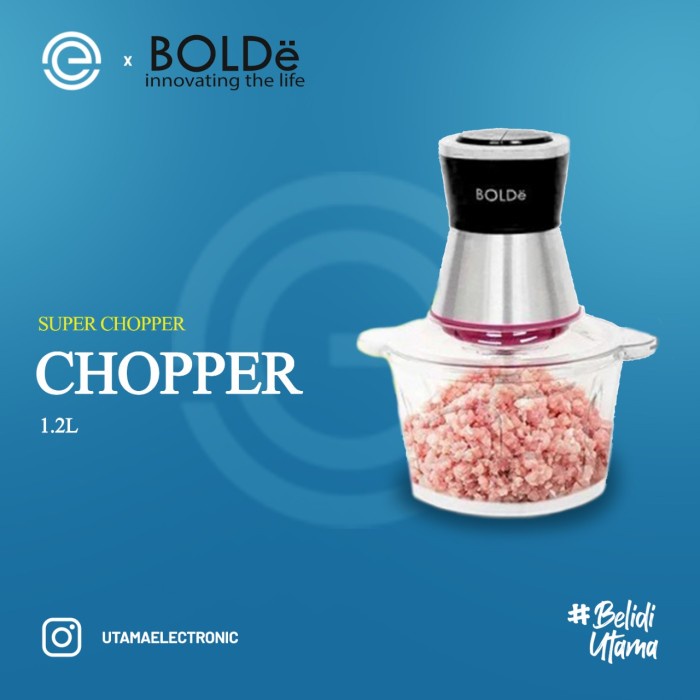Jual Bolde Blender Chopper Stainless 1.2 Liter - Super Chopper | Shopee ...