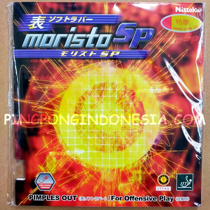 Jual Nittaku Moristo SP - Karet Bintik Serang Pendek Short Pips Rubber ...