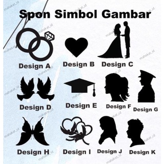 Jual Simbol Gambar Spon 1 cm | Shopee Indonesia