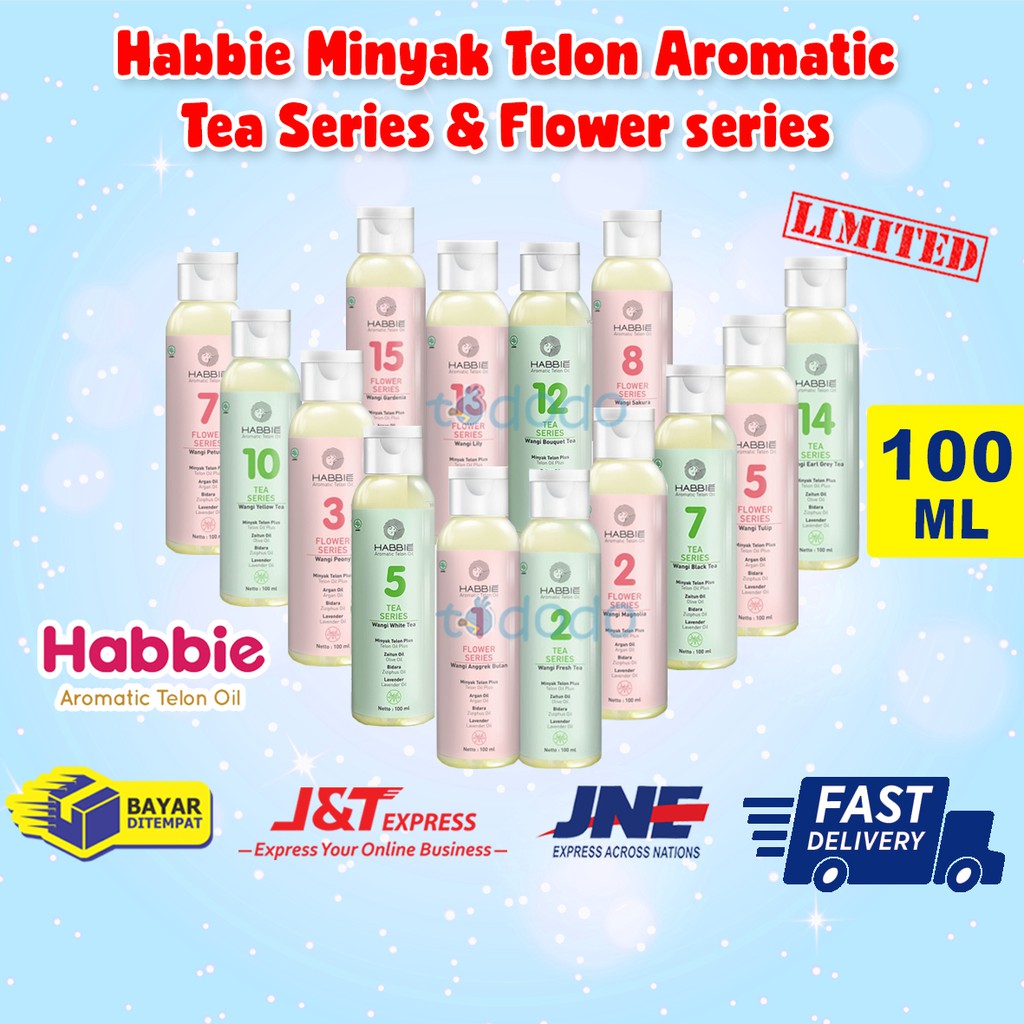 Habbie Minyak Telon Aromatic Tea Series & Flower series Minyak Telon ...