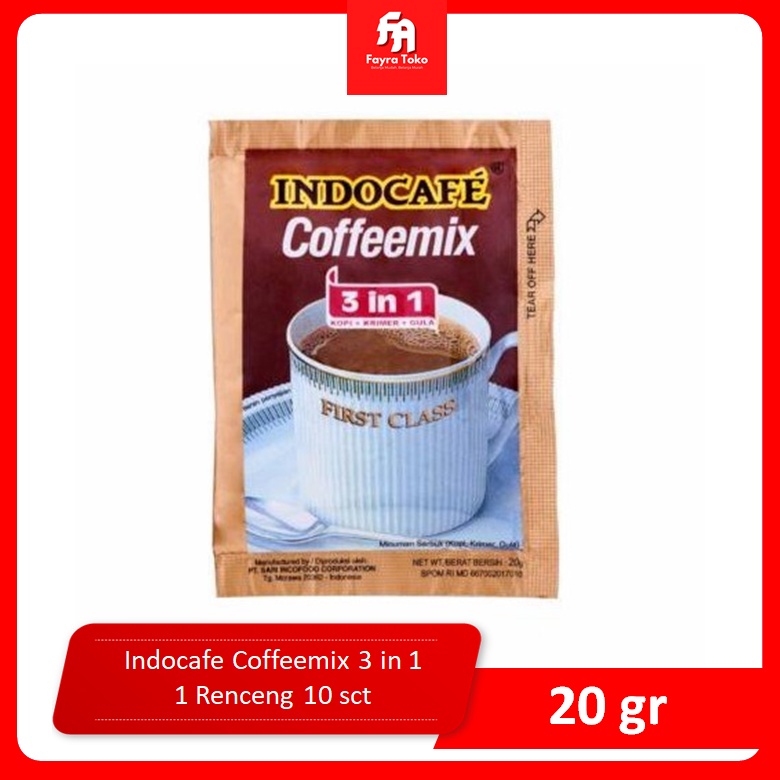 Jual INDOCAFE / KOPI MIX / COFFEEMIX / INDOCAFE COFFEMIX 3IN1 20GR ...