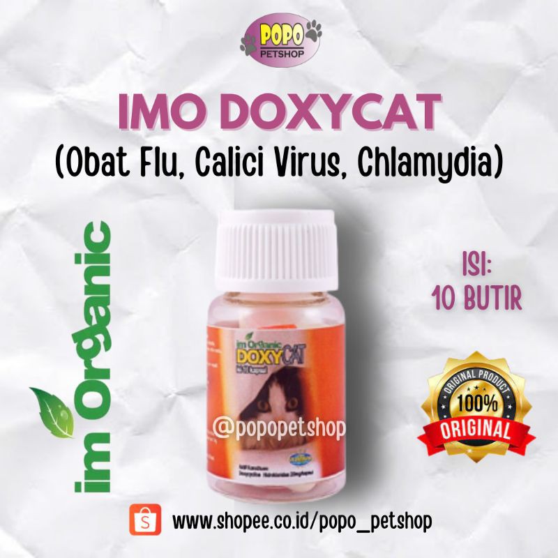 Jual Obat Flu Kucing Calici Virus Chlamydia IMO IMUNOCAT DOXYCAT 10 ...
