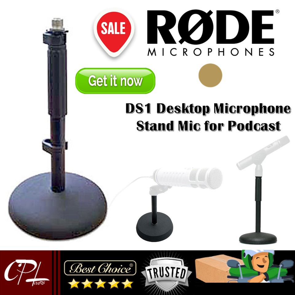 Jual Rode DS-1 Microphone Desk Stand Mic DS1 Original Indonesia|Shopee ...