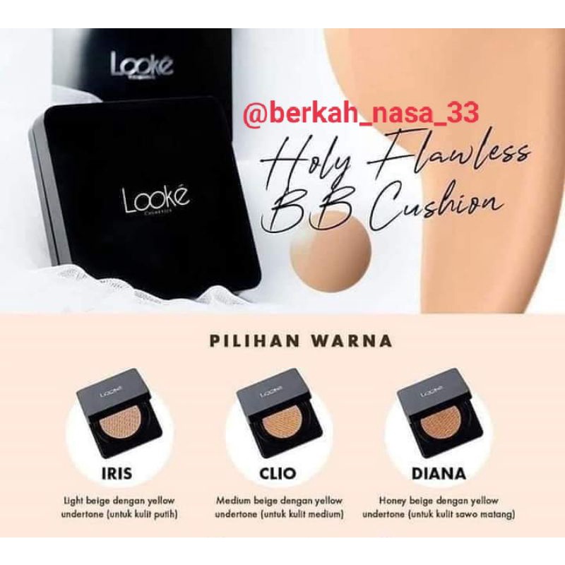 Jual LOOKE Holy Flawless BB Cushion ( 13gram ) | Shopee Indonesia
