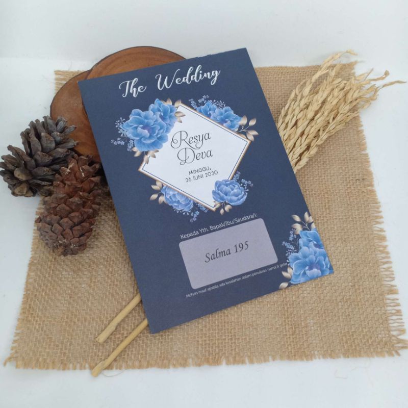 Jual Undangan Pernikahan Rustik Murah Kekinian Unik [kode: S195 ...
