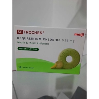 Jual SP TROCHES MEIJI varian melon dan strawberry, 1 box isi 12 tablet ...