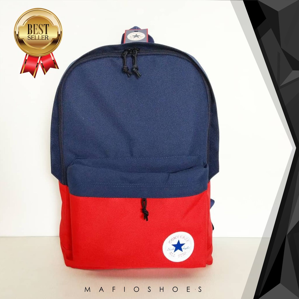 Jual TAS CONVERSE RANSEL LOGO BUNDAR CLASSIC NAVY RED/TAS NIKE/TAS ...