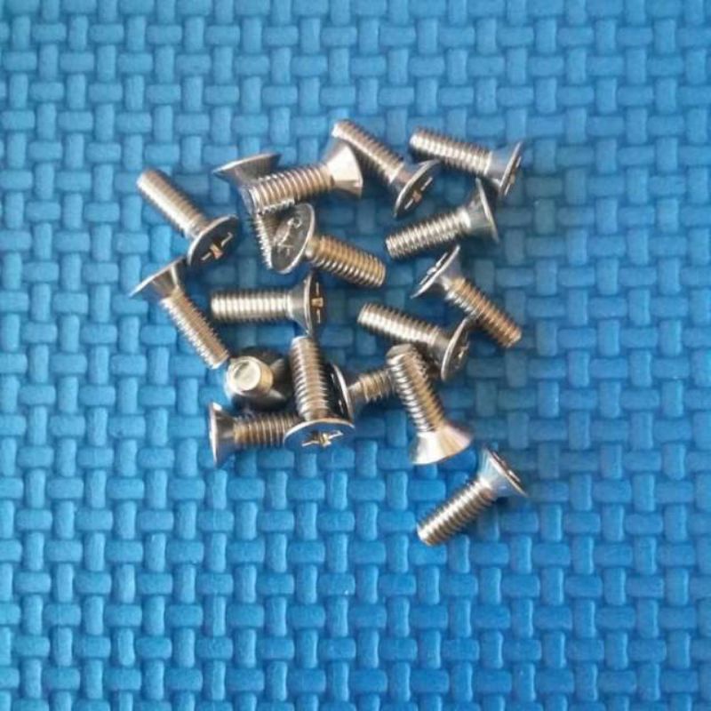Jual baut obeng payung stainless 4x15mm (1 biji) | Shopee Indonesia
