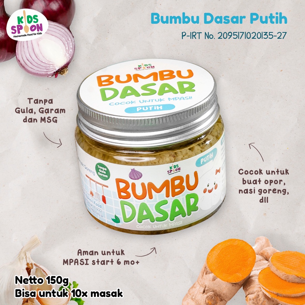 Jual Kids Spoon Bumbu Dasar Putih 150g | Shopee Indonesia