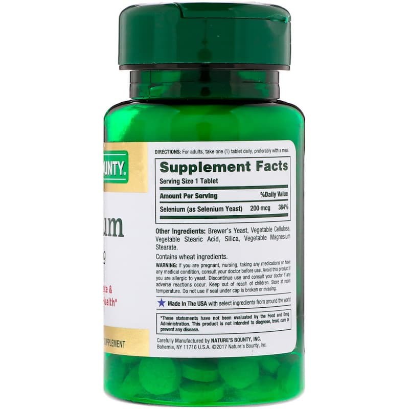 Jual Obat Nature's Bounty Selenium 200 mcg 100 Tab Nature Bounty ...