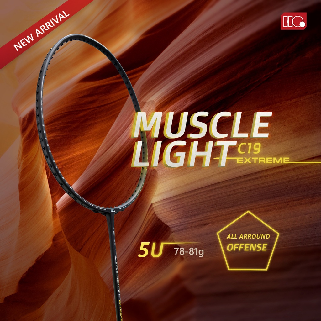 Jual Hi-Qua Raket Bulutangkis Badminton Muscle Light C19 Extreme 5U ...