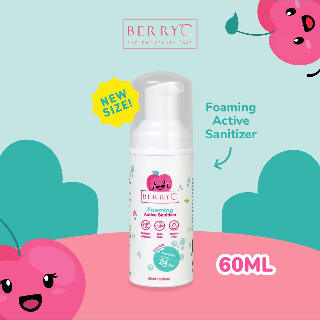 Jual BERRYC / BERRY C ACTIVE SANITIZER FOAM SIZE 60 ML | Shopee Indonesia