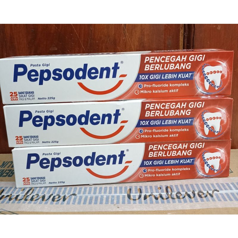Jual pepsodent 225gram/pepsodent jumbo 225gram/pasta gigi Pepsodent ...