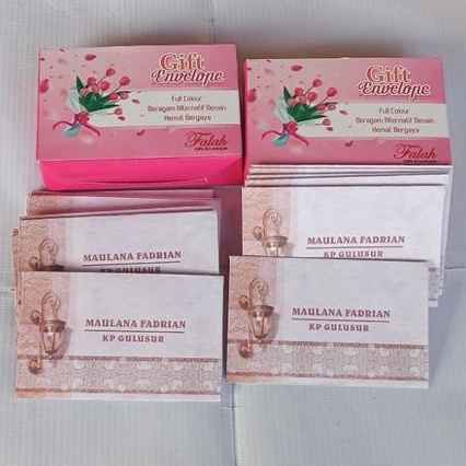 Jual Amplop Kondangan Motif Random Tulisan Nama Alamat Custom | Shopee ...