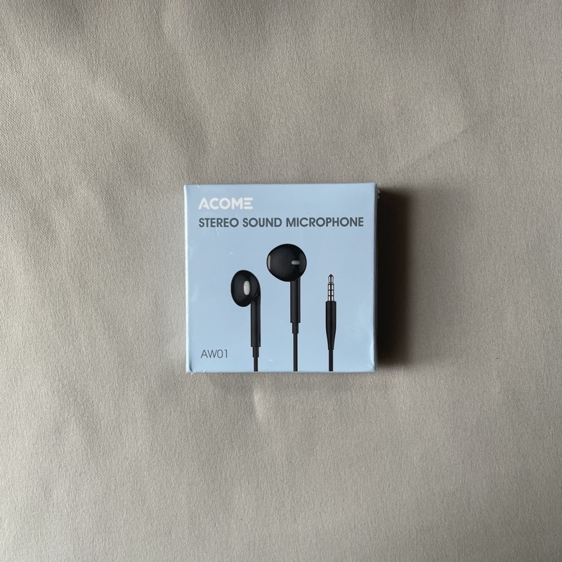 Jual ACOME Headset Stereo Sound Microphone Semi In Ear Wired Earphone ...