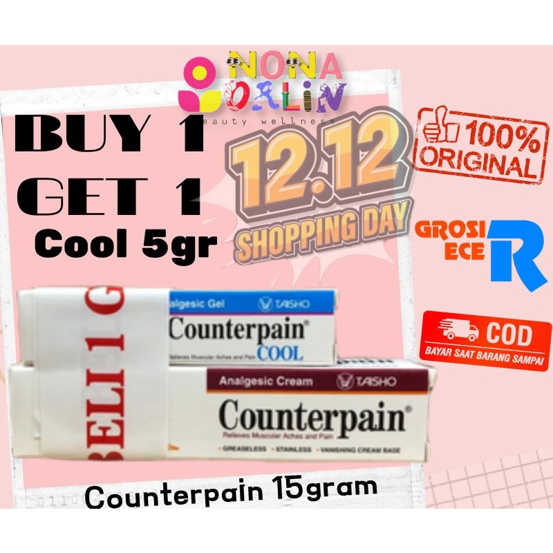 (BUY1 GET1) COUNTERPAIN 15gr - Counterpain 15 gram - counterpain 15 ...