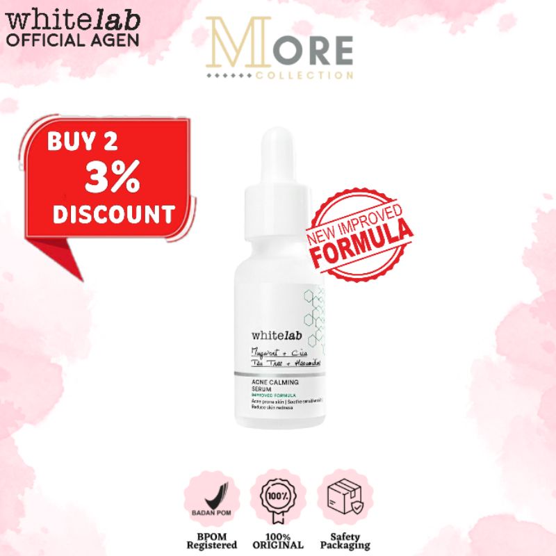 Jual [NEW FORMULA] WHITELAB / WHITE LAB Acne Calming Serum | Shopee ...