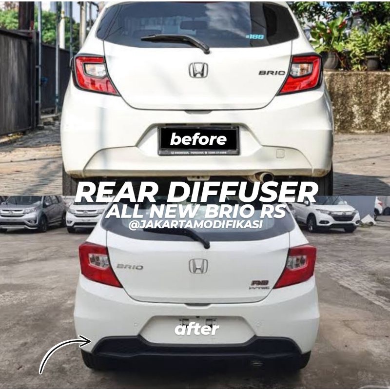 Jual Diffuser Lips belakang Honda Brio | Shopee Indonesia
