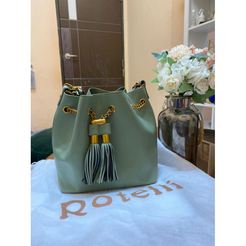 Jual rotelli bag preloved tas rotelli original (HARGA BELI BARU 1,2 jt ...